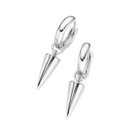 Herren Paar Creolen "mit Behang Kegel, Silber 925", Silber 925 (Sterlingsilber), silber, Giorgio Martello MILANO, Silber 925 (Sterlingsilber),