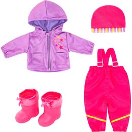 BAYER Kinder Puppenkleidung "Regen-Set pink/lila", pink, Puppenkleidung