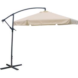 Ampelschirm Garden Pleasure, beige, Bezug: 100% Polyester, Standschirme, &Oslash; 300 cm, creme