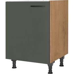 Sp&uuml;lenschrank Nobilia, B:60cm H:87cm T:58,3cm, gr&uuml;n, K&uuml;che, Schr&auml;nke, ""Easytouch", Ausrichtung w&auml;hlbar, vormontiert, in den Breiten", 45 und 60 cm,