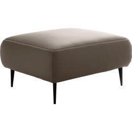 Hocker DESIGNWERK, B:90cm H:47cm T:70cm, braun, Flachgewebe 100% Polyester;Struktur 98% Polyester, 2% Acryl, Wohnzimmer, Hocker, "Forma, zeitloser
