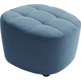 Fu&szlig;hocker Alina, B:54cm H:41cm T:57cm, blau, Cord GCT (92% Polyester 8% Nylon), Garten, Hocker, "Yuri", Passend zu Sessel Yuri