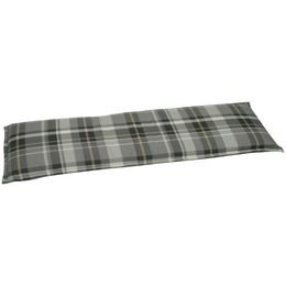 Bankauflage GO-DE, B:148cm H:5,5cm T:45cm, grau, Bezug: 65% Polyester, 35% Baumwolle, Outdoor, Polsterauflagen