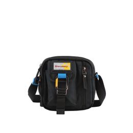 DISCOVERY Damen Schultertasche "Icon", schwarz, Kunstfaser, unifarben, Taschen, mit einem Fassungsverm&ouml;gen von 2 Litern