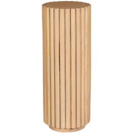 Blumenhocker Sit, B:25cm H:66cm T:25cm, beige, Hocker, "Ribbed", im extravaganten Ribbed-Look