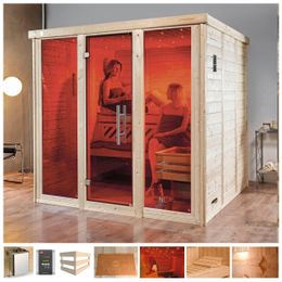 Weka Sauna "Kemi Panorama", Saunaofen, externe Steuerung, 7,5 kW, beige, Saunen, 7,5 kW Ofen mit ext. Steuerung
