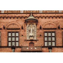 papermoon Fototapete "Geb&auml;ude", B/L: 4m x 2,6m, Bahnen: 8 Stk., bunt, Schlafzimmer, Tapeten