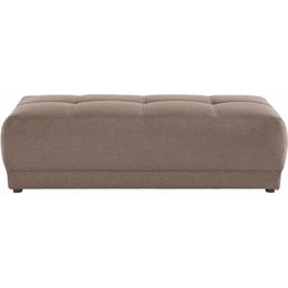Hocker DOMO collection, B:150cm H:44cm T:67cm, beige, Struktur (100% Polyester);Microfaser PRIMABELLE (100% Polyester);Kunstleder SOFTLUX;Struktur