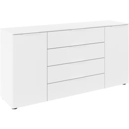Kommode, B:160cm H:81cm T:42cmalpinwei&szlig;, wei&szlig; mattglas, LeGer Home by Lena Gercke, Holzwerkstoff, Schlafzimmer, Sideboards, "Kommode Sideboard