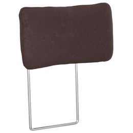 Kopfst&uuml;tze Home Affaire, B:50cm H:25cm T:10cm, braun, Luxus-Microfaser (100% Polyester), Luxus-Microfaser Vintageoptik(100% Polyester), Struktur fein