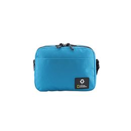 Damen Schultertasche "OCEAN", National Geographic, blau, Kunstfaser, unifarben, Taschen, aus recycelten PET-Flaschen
