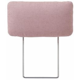 Kopfst&uuml;tze Home Affaire, B:50cm H:25cm T:11cm, rosa, Luxus-Microfaser (100% Polyester), Luxus-Microfaser in Lederoptik (100% Polyester), Struktur