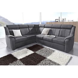 Sit & More Ecksofa SIT & MORE, B:261cm H:98cm T:211cm, grau, Altara Nubuck, Luxus-Microfaser (100% Polyester;PRIMABELLE-Microfaser, Luxus-Microfaser (100%