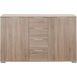 Kombikommode wimex, B:130cm H:83cm T:40,5cm, braun, Schlafzimmer, Sideboards, "Easy"