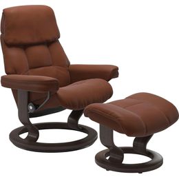 Relaxsessel stressless, B:74cm H:97cm T:74cm, braun, Leder BATICK: BATICK ist ein leicht korrigiertes, durchgef&auml;rbtes und genarbtes M&ouml;belleder, bei