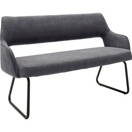 Polsterbank MCA furniture, B:175cm H:89cm T:64cm, grau, 100% Polyester, Esszimmer, Sitzb&auml;nke, "Bangor", Sitzbank frei im Raum stellbar,Stoffbezug,
