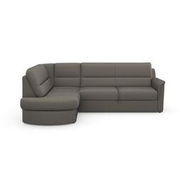 Sit & More Ecksofa SIT & MORE, B:243cm H:87cm T:155cm, braun, Wohnzimmer, Sofas, "Panini L-Form", wahlweise mit Vorziehsitz und Bettkasten