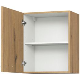 H&auml;ngeschrank KOCHSTATION, B:50cm H:60cm T:35cm, braun, K&uuml;che, Schr&auml;nke, "KS-Trea O50-60", inklusive Einlegeboden, Breite 50 cm, H&ouml;he 60 cm
