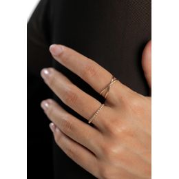 Elli Premium Damen Fingerring "Ring Dots Kugel Design 375 Gelbgold", 54mm, ohne Stein, Gelbgold 375, 2mm, gold, Gelbgold 375, Fingerringe