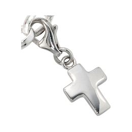 Jobo Damen Charm Kreuz "Kreuz", silber, Silber 925 (Sterlingsilber), Charms, 925 Silber