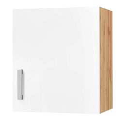 H&auml;ngeschrank KOCHSTATION, B:50cm H:57cm T:34cm, wei&szlig;, Holzwerkstoff, K&uuml;che, Schr&auml;nke, "KS-Toronto, Breite 50 cm"