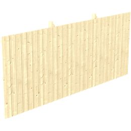 Skan Holz Carport-R&uuml;ckwand SKANHOLZ, B:550cm H:220cm, beige, Holzwerkstoff, Gartenhaus-Seitenw&auml;nde, aus Deckeschalung 20x120mm