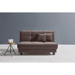 ell+ell Schlafsofa ELL + ELL, B:160cm H:90cm T:100cm, braun, 100% Polyester, Jugendzimmer, Sofas, "Tilda", Breite 160 cm, inkl. 2 Zierkissen
