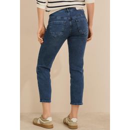 Cecil Damen Comfort-fit-Jeans, blau, Gr. 36, unifarben, Jeans, 77% Baumwolle, 20% Polyester, 3% Elasthan, Jeans, 5-Pocket-Style