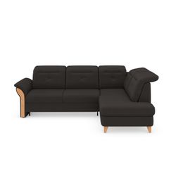 Ecksofa Home Affaire, B:269cm H:92cm T:200cm, grau, Luxus-Microfaser Euphora 100% Polyester, ;Easy Care: 98% Polyester, 2% Polyamid;Luxus-Microfaser