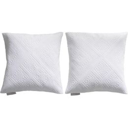 Kissenh&uuml;lle, B:40cm L:40cm, wei&szlig;, Baumwolle, 100% Baumwolle, Kissenbez&uuml;ge