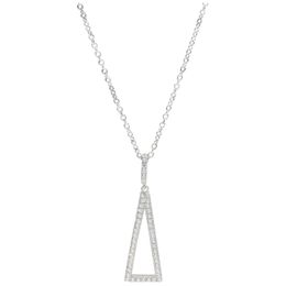 Smart Jewel Damen Kette mit Anh&auml;nger "Anh&auml;nger mit Zirkonia, Silber 925", 47cm, Silber 925 (Sterlingsilber), silber, Silber 925 (Sterlingsilber),