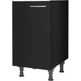 Sp&uuml;lenschrank Nobilia, B:45cm H:87cm T:58,3cm, schwarz, K&uuml;che, Schr&auml;nke, ""Touch", Ausrichtung w&auml;hlbar, vormontiert, in den Breiten", 45 und 60 cm,