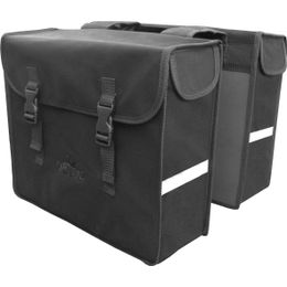 Fahrradtasche "Greenlands Doppel Tasche Canvas", B/H/T: 40cm x 14cm x 40cm, schwarz, GREENLANDS BICYCLE BAGS, Taschen