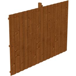 Skan Holz Carport-R&uuml;ckwand SKANHOLZ, B:341cm H:220cm, braun, Holzwerkstoff, Gartenhaus-Seitenw&auml;nde, aus Deckeschalung 20x120mm