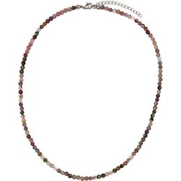 Firetti Damen Collier "Schmuck Geschenk Messing Halsschmuck Halskette Edelstein", Messing, L: 50 B: 4mm, bunt, Messing, B:4mm, Halsketten, Made in