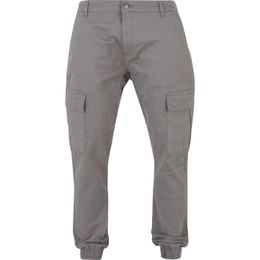 2Y Premium Damen Cargohose "2Y Premium Herren 2Y Basic Cargo Jeans"grau, Gr. 32, unifarben, 98% Baumwolle, 2% Elasthan, Hosen