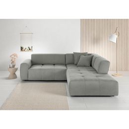 3C Candy Ecksofa "Yoshy Komfortsofa, bequem und modern, hochwertige Verarbeitungsdetails" Zwei verschiedene Sitztiefen durch verstellbare