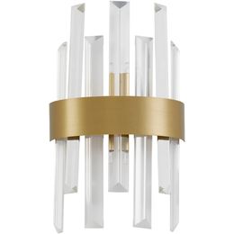 NOVA LUCE Wandleuchte "CROWN", 1, H: 30cm, 1 Stk., gold, Wohnzimmer, Leuchten, Ohne Beleuchtung