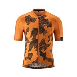 Gonso Herren Radtrikot "ARDOLE", orange, Gr. S, 84% Polyester, 16% Elastan, Trikots, Hoch atmungsaktive Mesheins&auml;tze, extra leicht