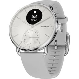 Withings Smartwatch "ScanWatch 2 38mm, hybrid, Akku bis 35 Tage, 50 M Wasserdicht", wei&szlig;, Smartwatches, Aktivit&auml;tstracking, Schlaf&uuml;berwachung,