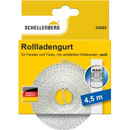Schellenberg Rollladengurt "Maxi, 23 mm, 4,5 m L&auml;nge", B/L: 2,3cm x 450cm, wei&szlig;, Seile, Gurtband erh&auml;ltlich in unterschiedlichen Farben
