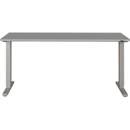 Schreibtisch Germania, B:160cm T:80cm, silber, B&uuml;ro, Tische, "GW-Agenda Schreibtisch", elektrisch h&ouml;henverstellbar mit Memory-Funktion