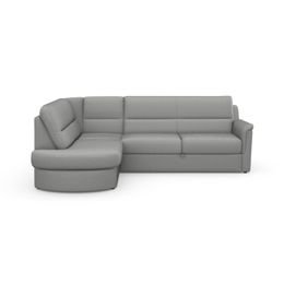Sit & More Ecksofa SIT & MORE, B:243cm H:87cm T:155cm, grau, Wohnzimmer, Sofas, "Panini L-Form", wahlweise mit Vorziehsitz und Bettkasten
