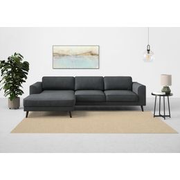 Ecksofa Trendmanufaktur, B:280cm H:85cm T:167cm, grau, 100% Polyester, Wohnzimmer, Sofas, "Lumber Jack, elegantes Designsofa, zeitlos modern, hoher