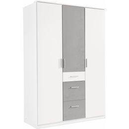 Kleiderschrank wimex, B:135cm H:199cm T:59cm, grau, Jugendzimmer, Schr&auml;nke, "Joker", wahlweise mit Spiegel