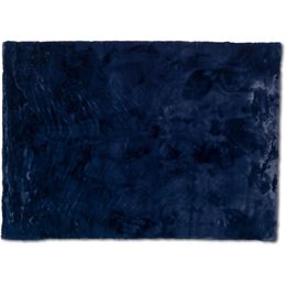 Sch&ouml;ner Wohnen Kollektion Fellteppich, B:80cm H:26mm L:150cm, blau, SCH&Ouml;NER WOHNEN-KOLLEKTION, Kunstfaser, Teppiche, "Tender", besonders weich durch Microfaser, Kunstfell,