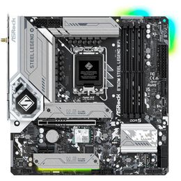 Asrock Mainboard "B760M Steel Legend WiFi", B:24,4cm T:24,4cm, schwarz, Mainboards
