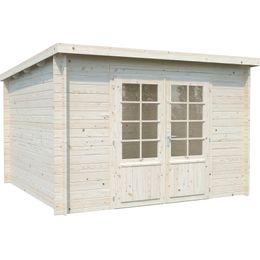 Gartenhaus Palmako, beige, Massivholz, Gartenh&auml;user, "Ella", 8,7 m&sup2;