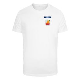 MisterTee Damen T-Shirt "MisterTee Herren Vintage Spritz Tee"wei&szlig;, Gr. XXL, unifarben, 100% Baumwolle, Shirts