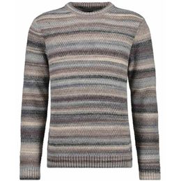 Ragman Herren Rundhalspullover, silber, Gr. XL, 53% Wolle 47% Polyacryl, Pullover